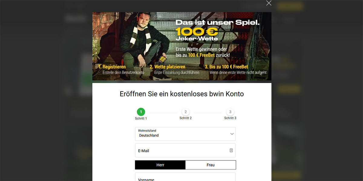 Bwin Login » Von der Registrierung bis zur 100 Joker-Wette